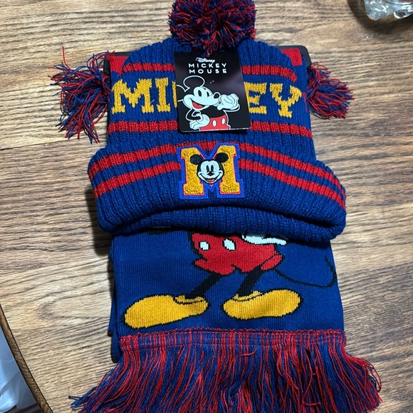 Disney | Accessories | Nwt Mickey Mouse Disney Stocking Hat With Pomp ...